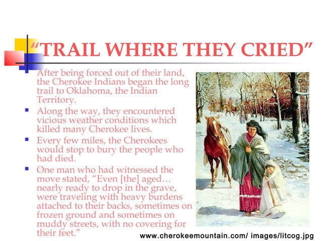 Presentation on the Trail of Tears | PPT
