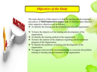 Internship Presentation on The Training and Development Process of MEB ...