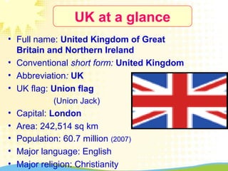 Presentation on the UK (2008) | PPT
