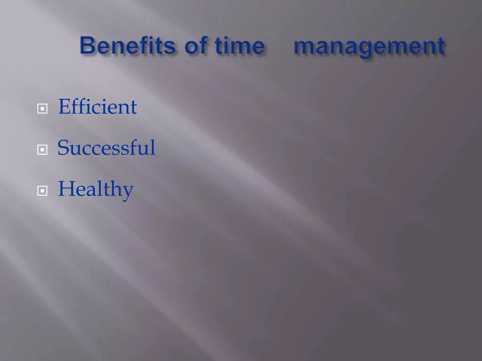 Presentation on time management | PPTX