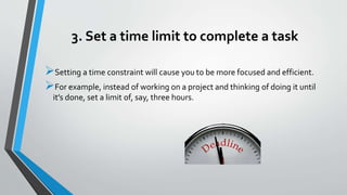Time Management ppt | PPTX