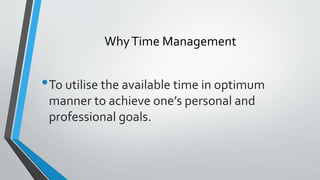Time Management ppt | PPTX