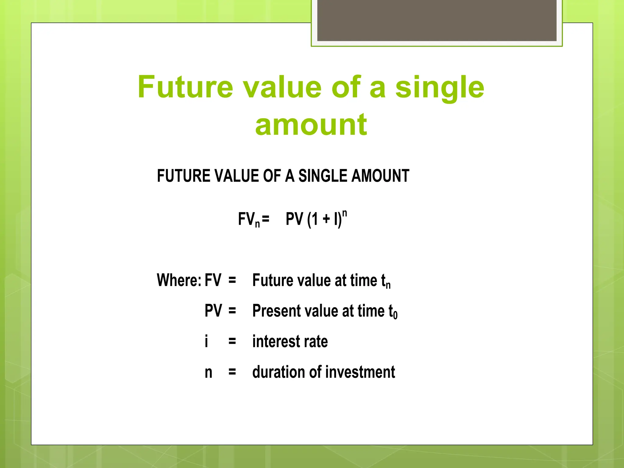 Presentation on Time value of money (Lecture 1).pptx