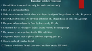 PRESENTATION ON TOK EXHIBITION FOR TEACHERS.pptx