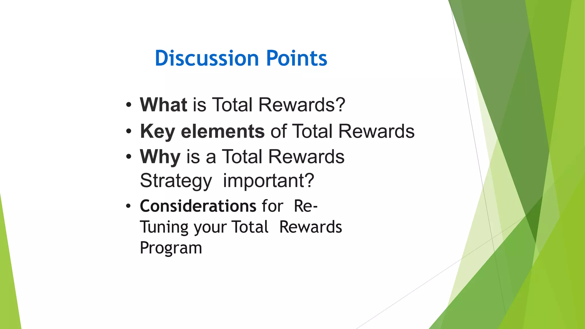 Presentation on Total Reward Management Model | PPTX