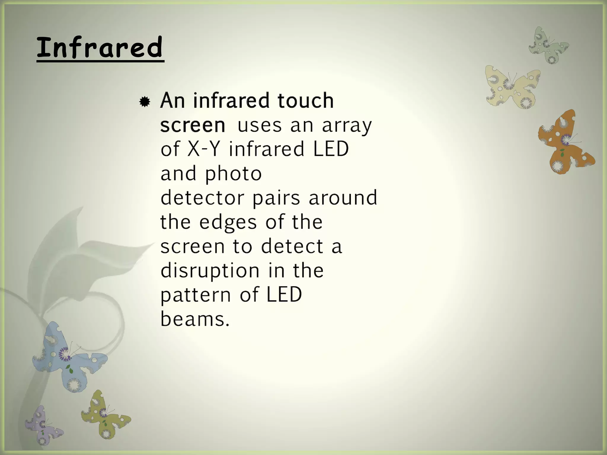 Presentation on touchscreen | PPTX | Operating Systems | Computer Software and Applications