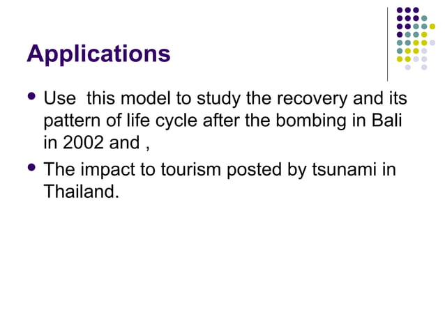 Presentation on tourist area life cycle | PPT