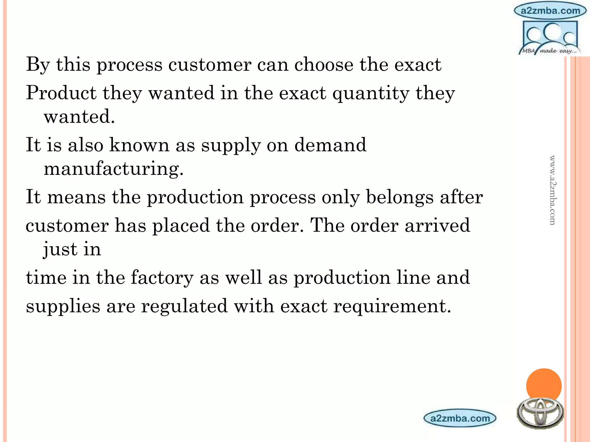 Presentation on toyota production system (tps) | PPT
