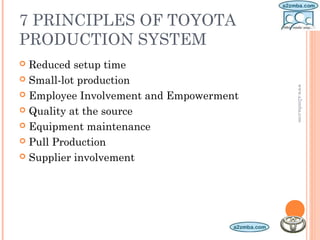 Presentation on toyota production system (tps) | PPT