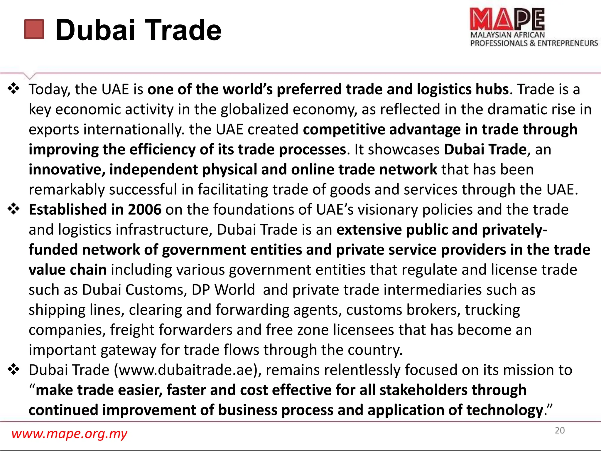 Presentation on Trade & Industrialization - Dubai (Sep 2023).pptx