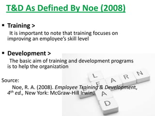 Training & development | PPTX