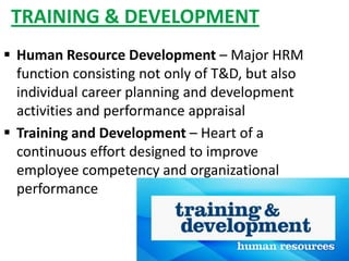 Training & development | PPTX