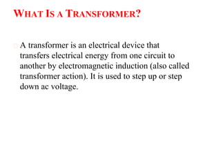 Presentation of transformer ppt | PPTX