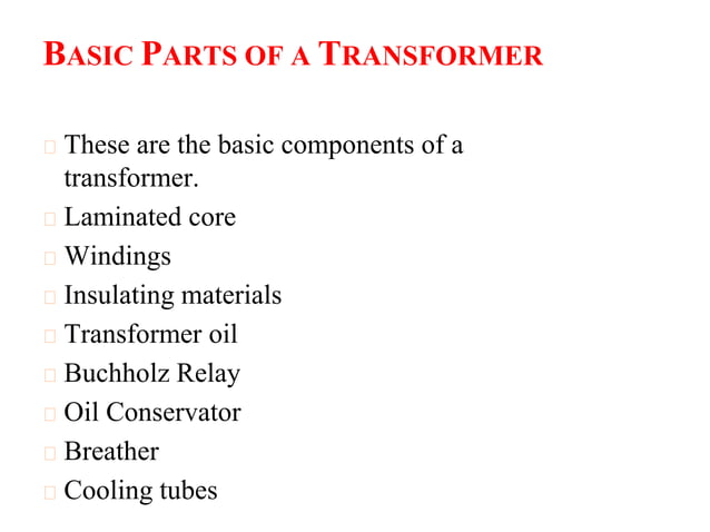 Presentation of transformer ppt | PPTX