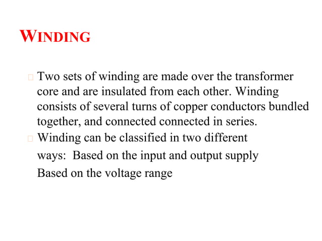 Presentation of transformer ppt | PPTX