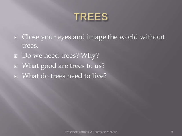 Presentation on trees | PPTX