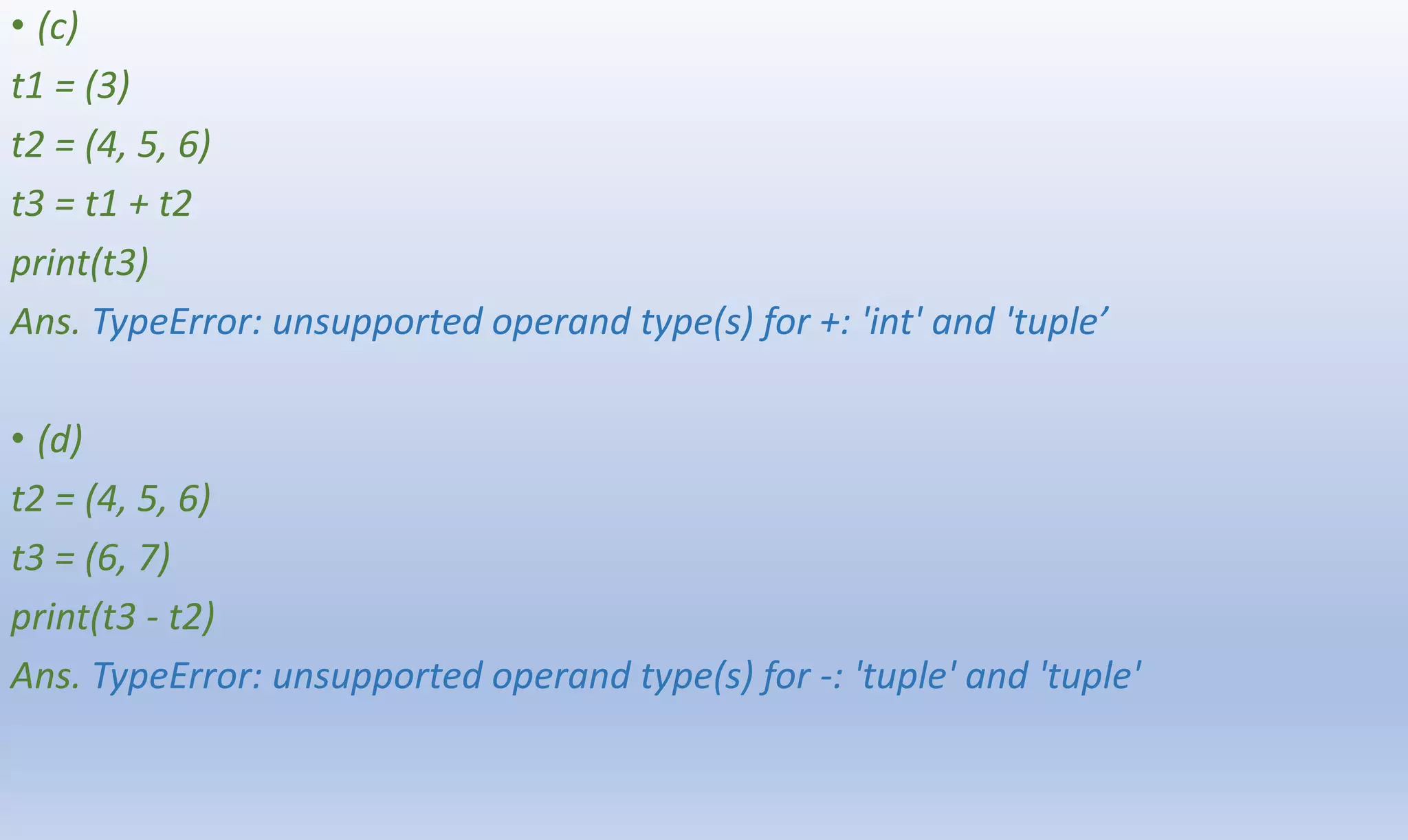 PRESENTATION ON TUPLES.pptx | Programming Languages | Computing