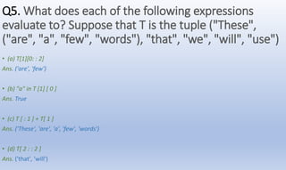 PRESENTATION ON TUPLES.pptx | Programming Languages | Computing
