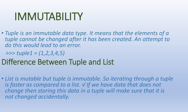 PRESENTATION ON TUPLES.pptx | Programming Languages | Computing