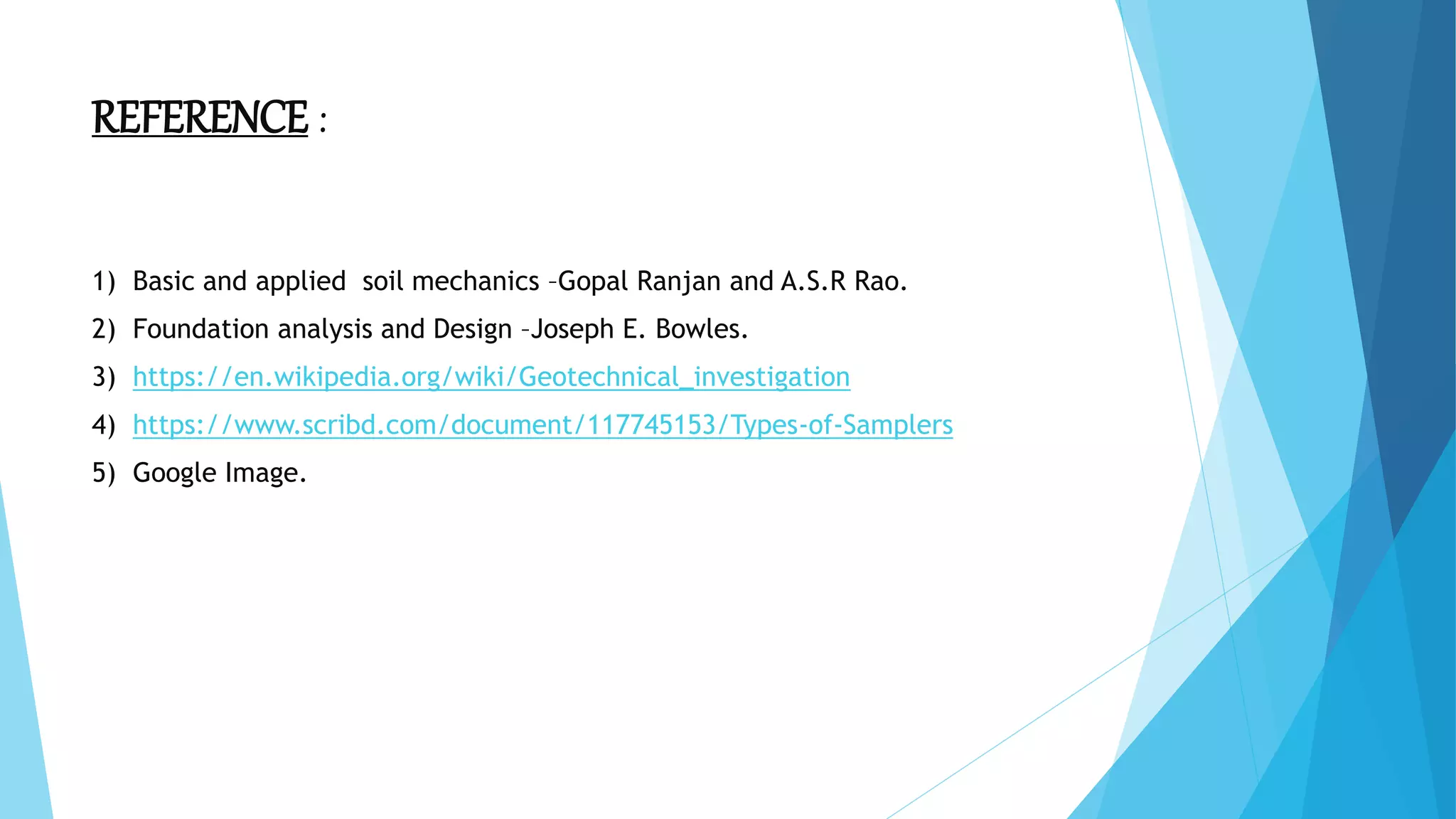Presentation on type of sample and sampler in geotechnical engineering ...