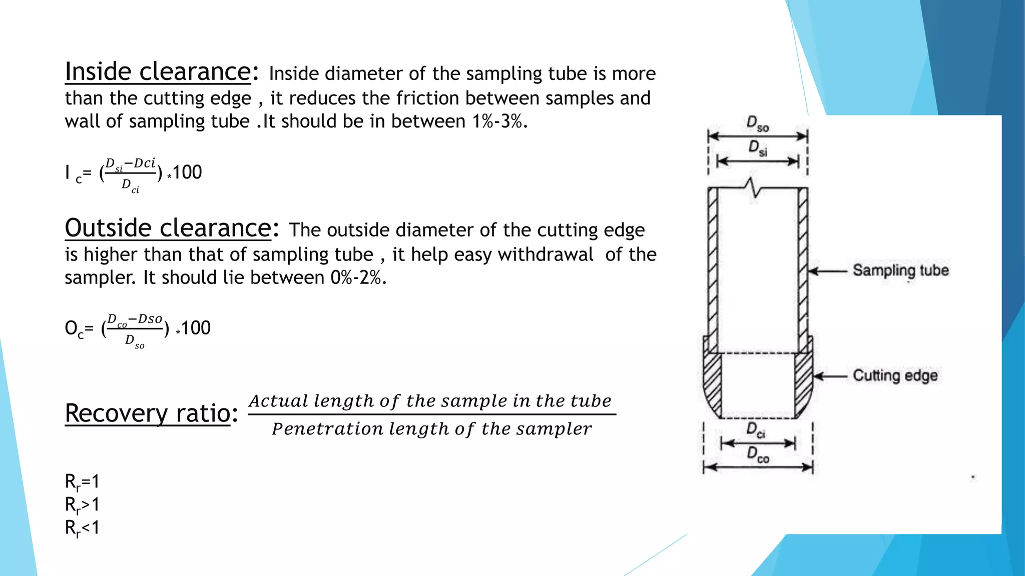 Presentation on type of sample and sampler in geotechnical engineering ...