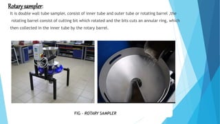 Presentation on type of sample and sampler in geotechnical engineering ...