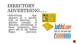 Presentation on types of advertising | PPT