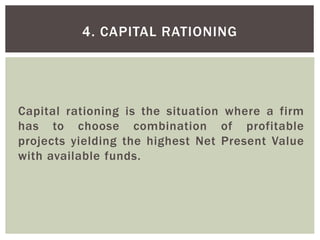 Presentation on types of capital budgeting decisions | PPTX