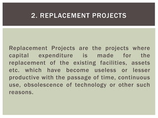 Presentation on types of capital budgeting decisions | PPTX