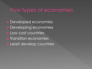 Presentation on types of economies | PPTX | Debated Sensitive Social ...