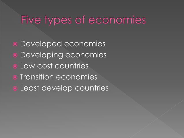 Presentation on types of economies | PPTX | Debated Sensitive Social ...