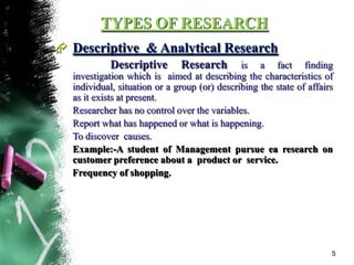Presentation on types of research | PPSX
