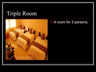 Presentation on types of rooms | PPT