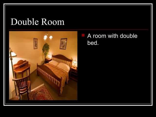 Presentation on types of rooms | PPT