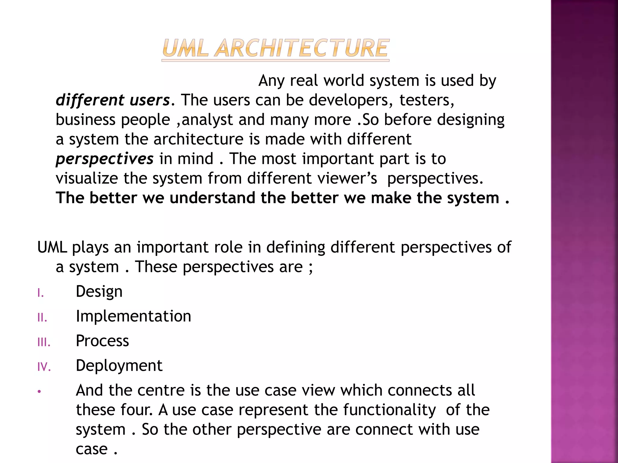 Presentation on uml | PPT