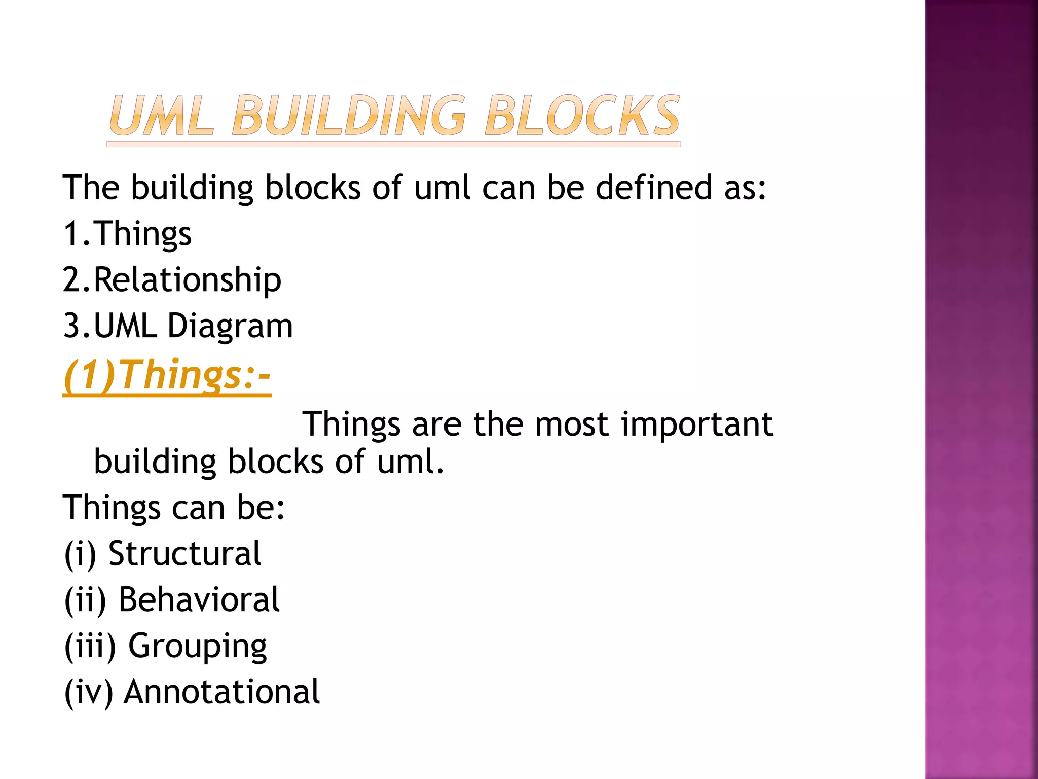 Presentation on uml | PPTX