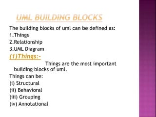 Presentation on uml | PPTX