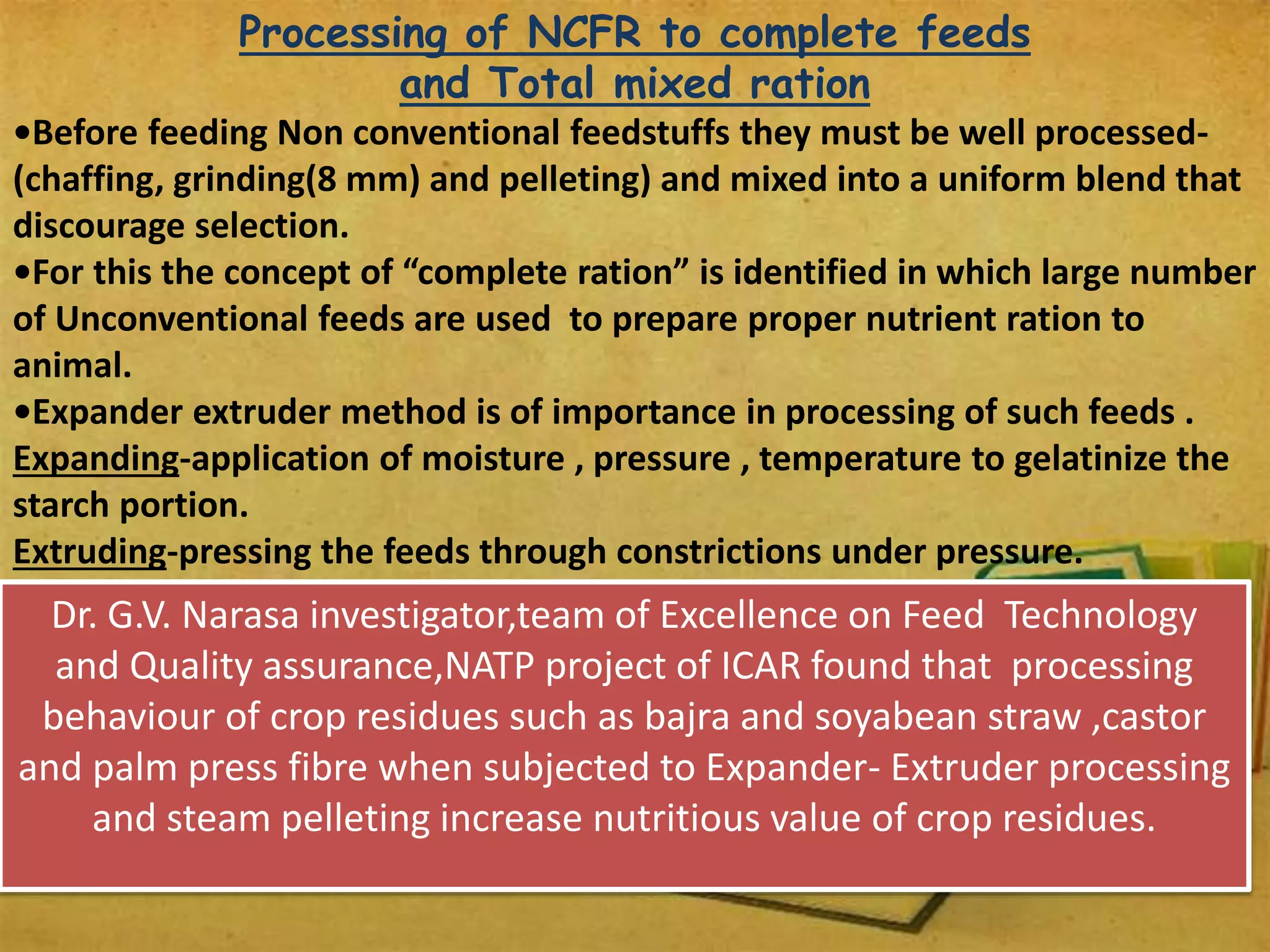 Presentation on unconventional feed stuff complete1 | PPTX