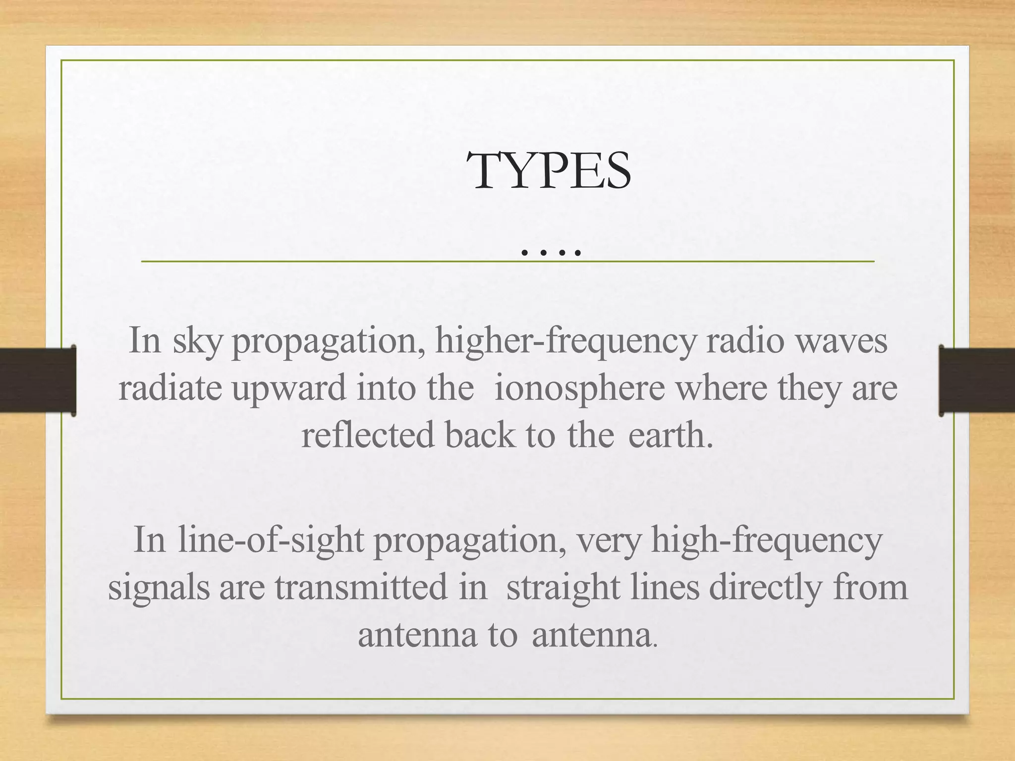 Presentation on unguided transmission media | PPTX