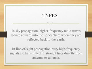 Presentation on unguided transmission media | PPTX