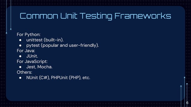 Presentation On Unit Test With Python And Pytest Pdf