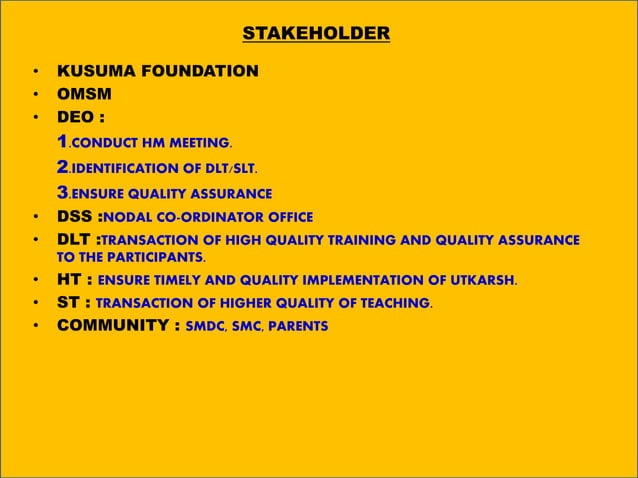 Presentation on utkarsh programme | PPTX
