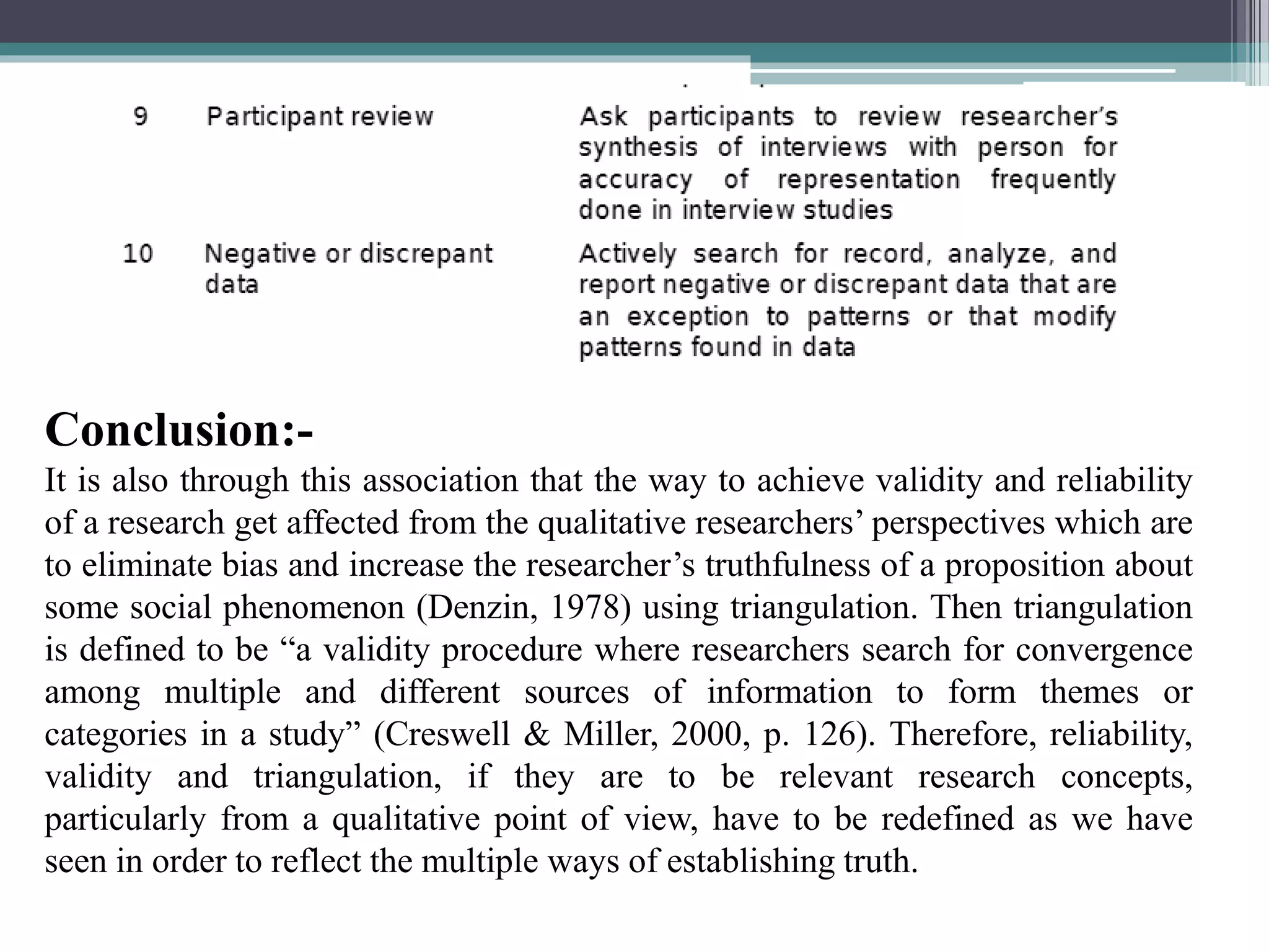Presentation on validity and reliability in research methods | PPTX