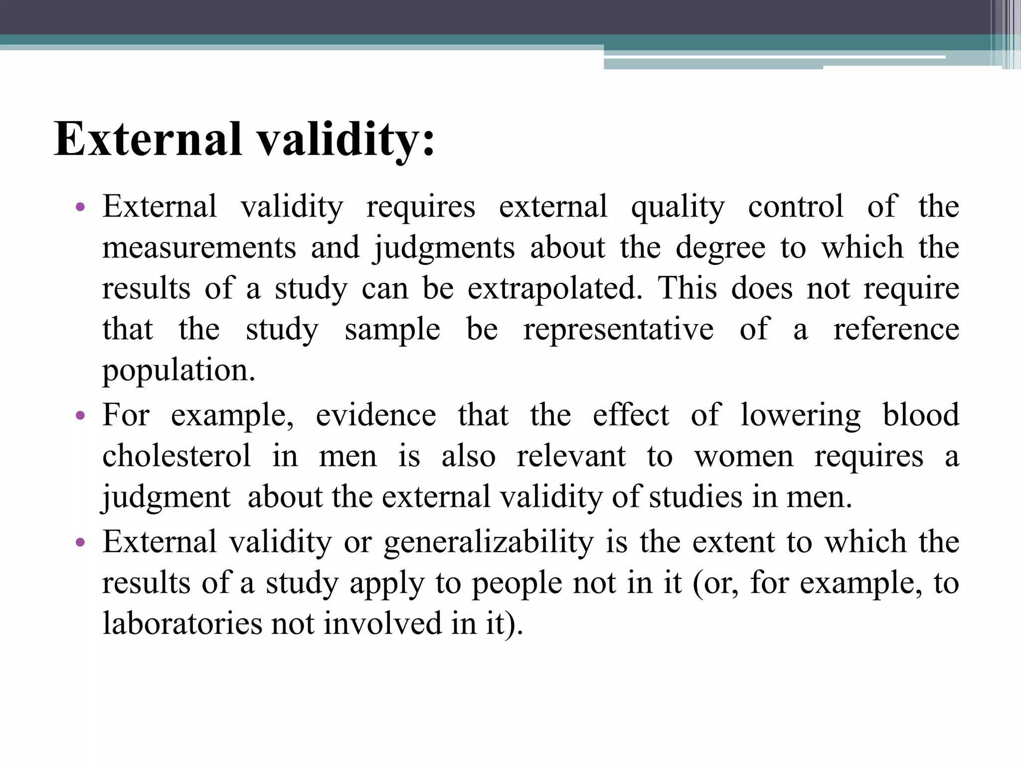 Presentation on validity and reliability in research methods | PPTX