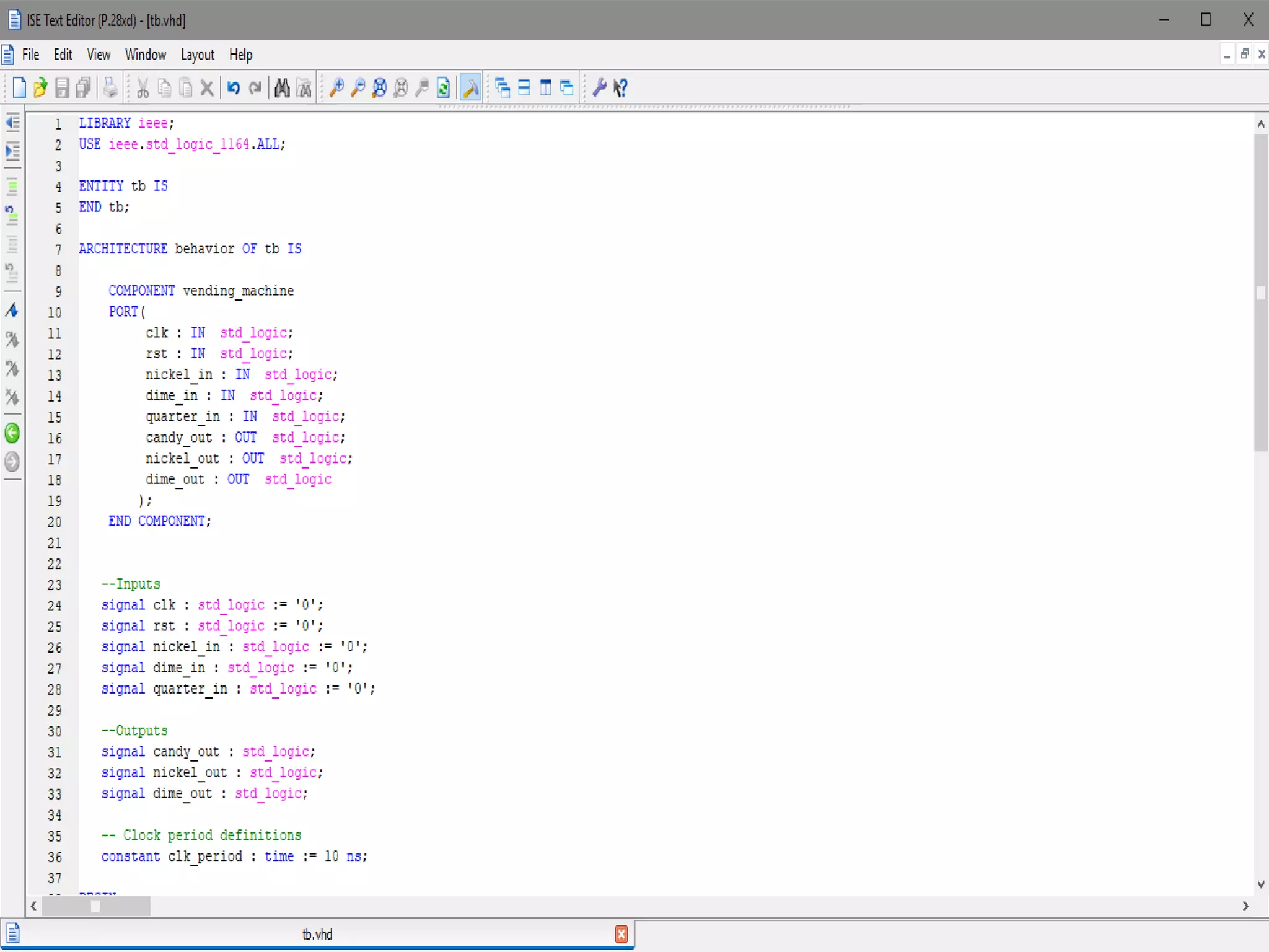 Presentation on vending machine controller using vhdl | PPTX