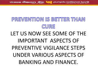 Presentation on vigilance in banks and financial institutions in India ...
