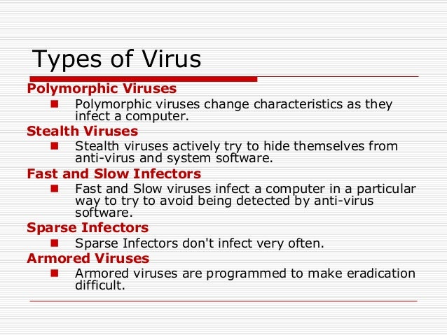 Presentation on virus