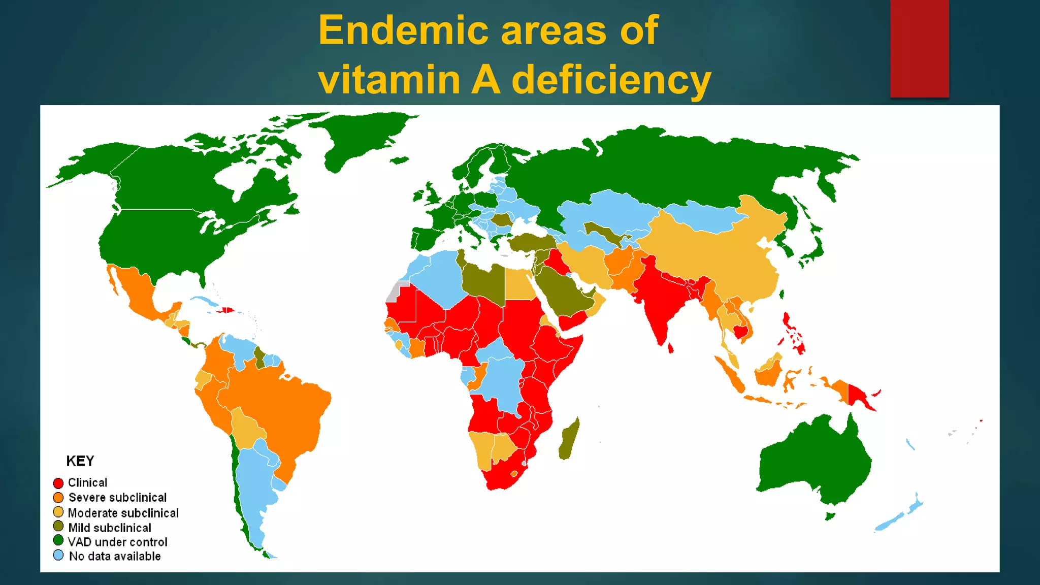 Vitamin A deficiency: at a glance | PPTX