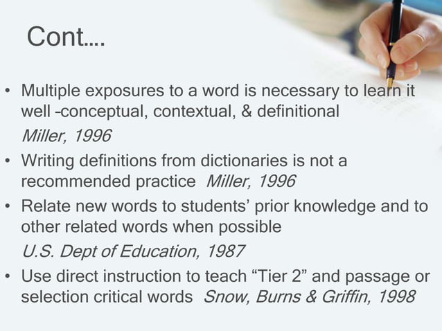 Presentation on vocabulary building | PPT