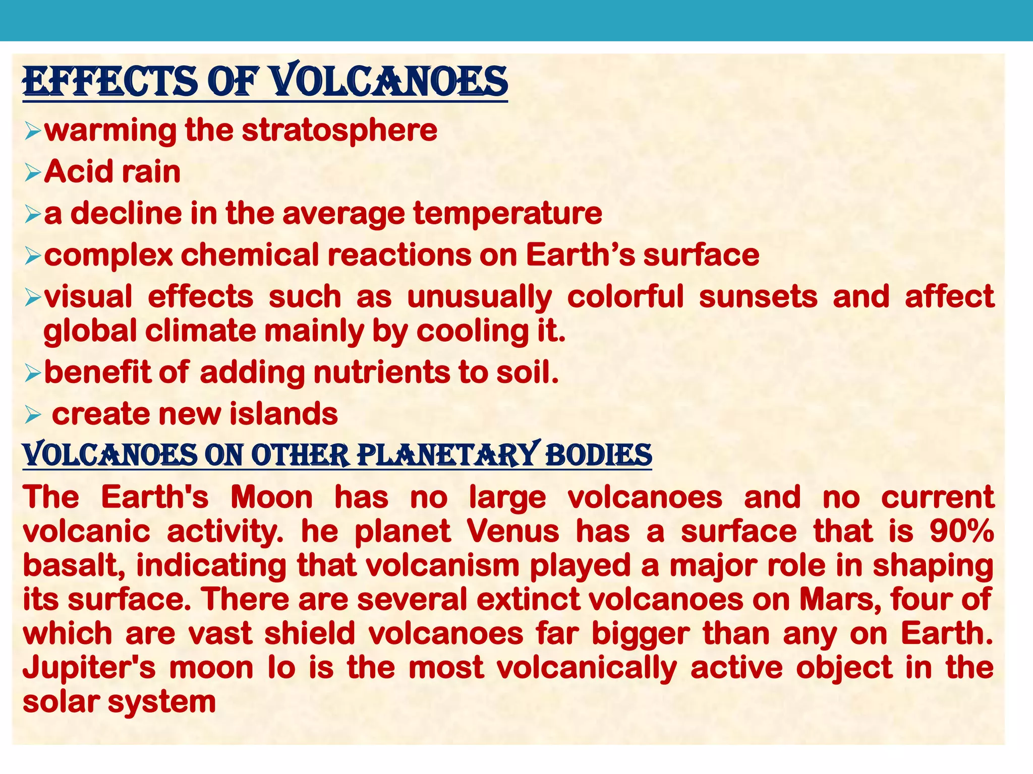 Presentation on volcanos | PPTX